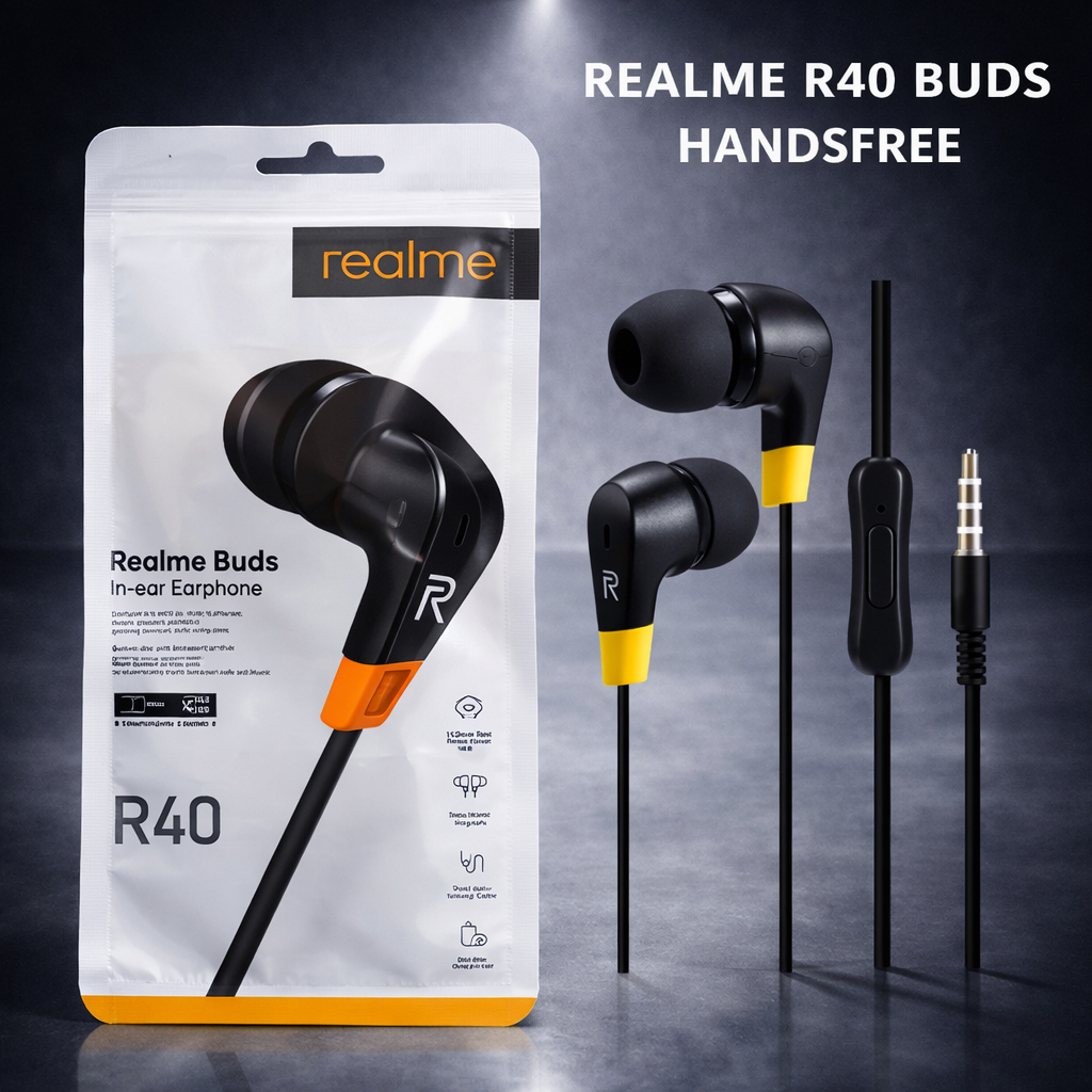 Jual Earphone Headset Handsfree realme stereo 002+ R-20 R24 R34 BUDS7 ...