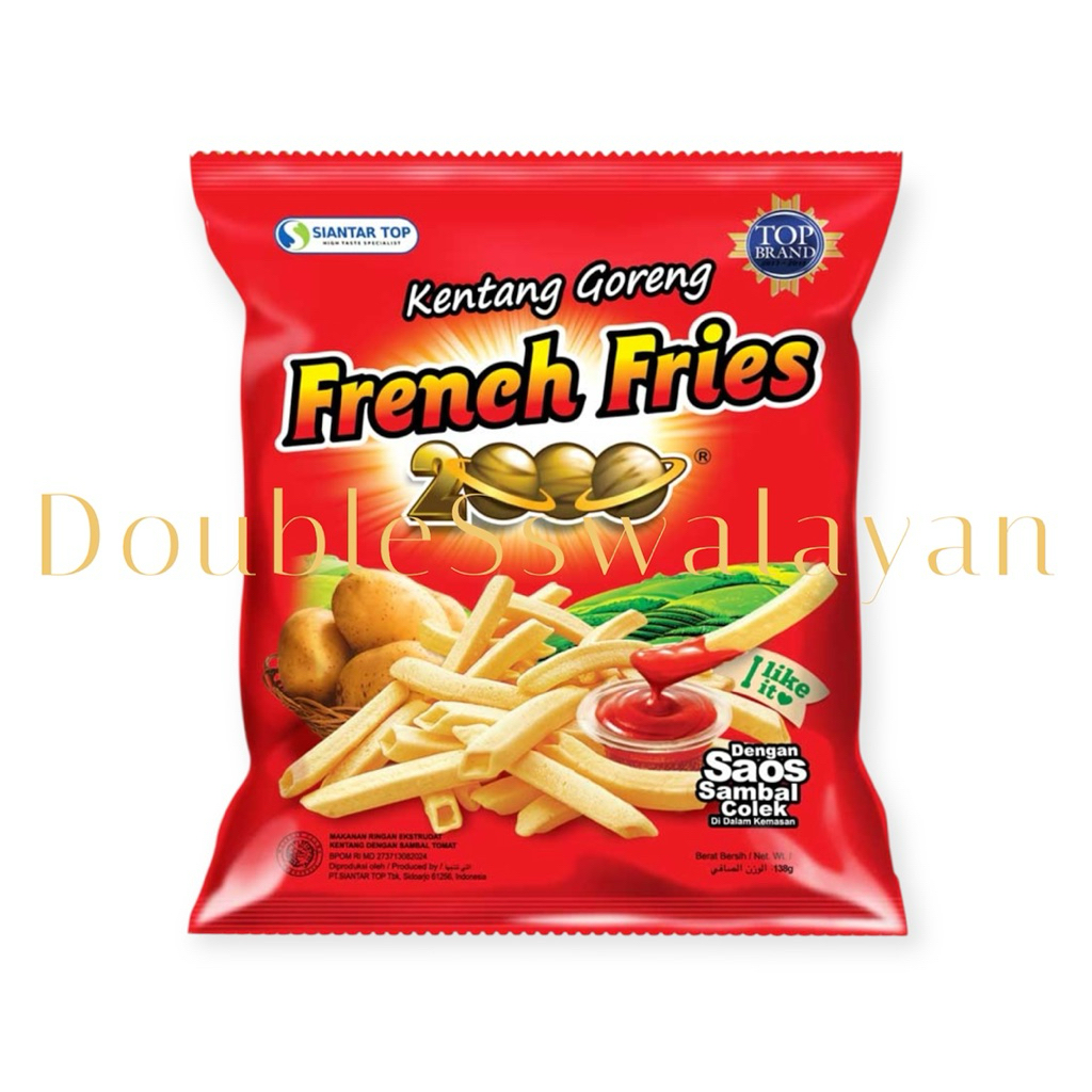 Jual French Fries 2000 Kentang Goreng Makanan Ringan - 138gr | Shopee ...