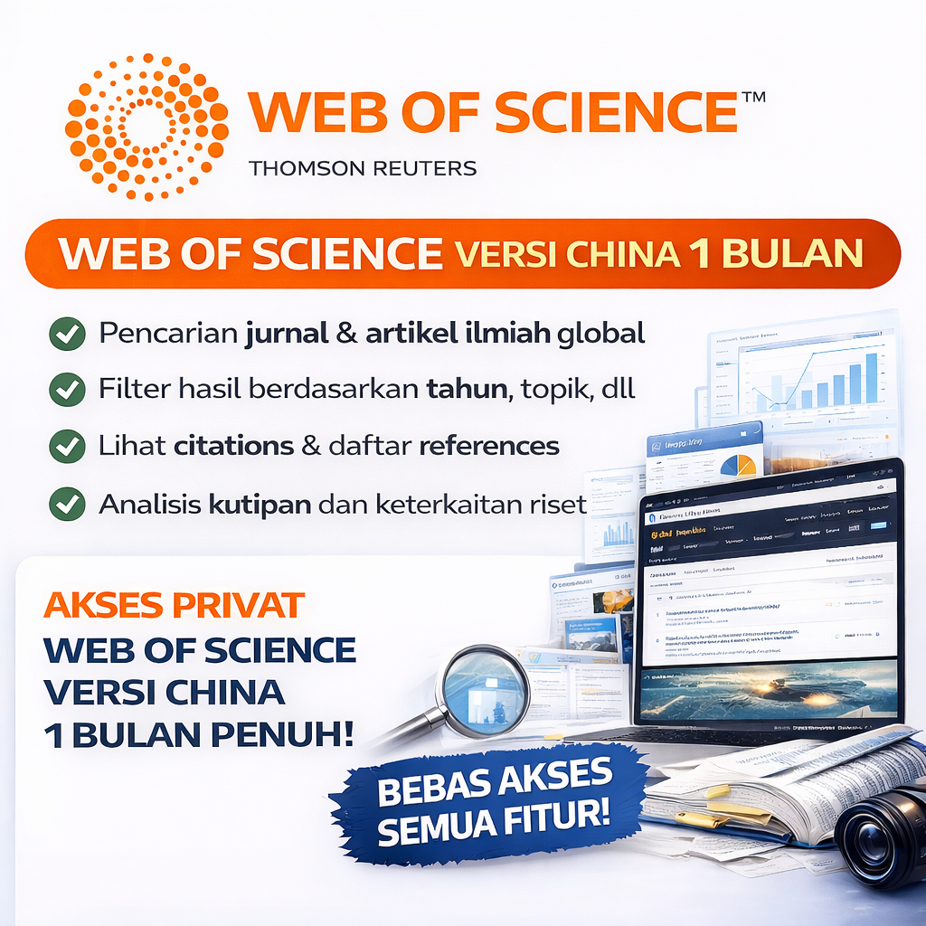 Jual Web of Science WOS Versi China Privat 1 Bulan Akses Dashboard 1 ...