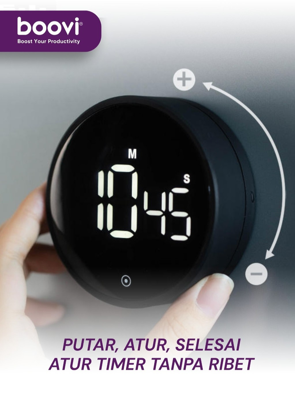 Jual BOOVI JD002 Digital Pomodoro Timer LED Putar Magnetic Rotation ...