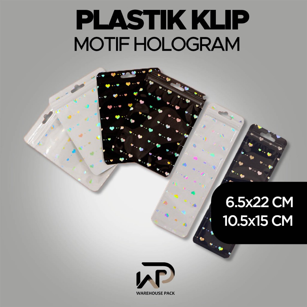 Jual ( 1 Pcs ) Plastik Klip Ziplock Motif Hologram | Plastik Ziplock ...
