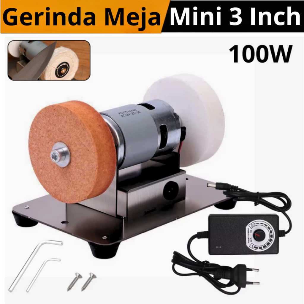 Jual Mesin Gerinda Meja Mini Gerinda Duduk 3 Inch Gerinda Asah Portable ...