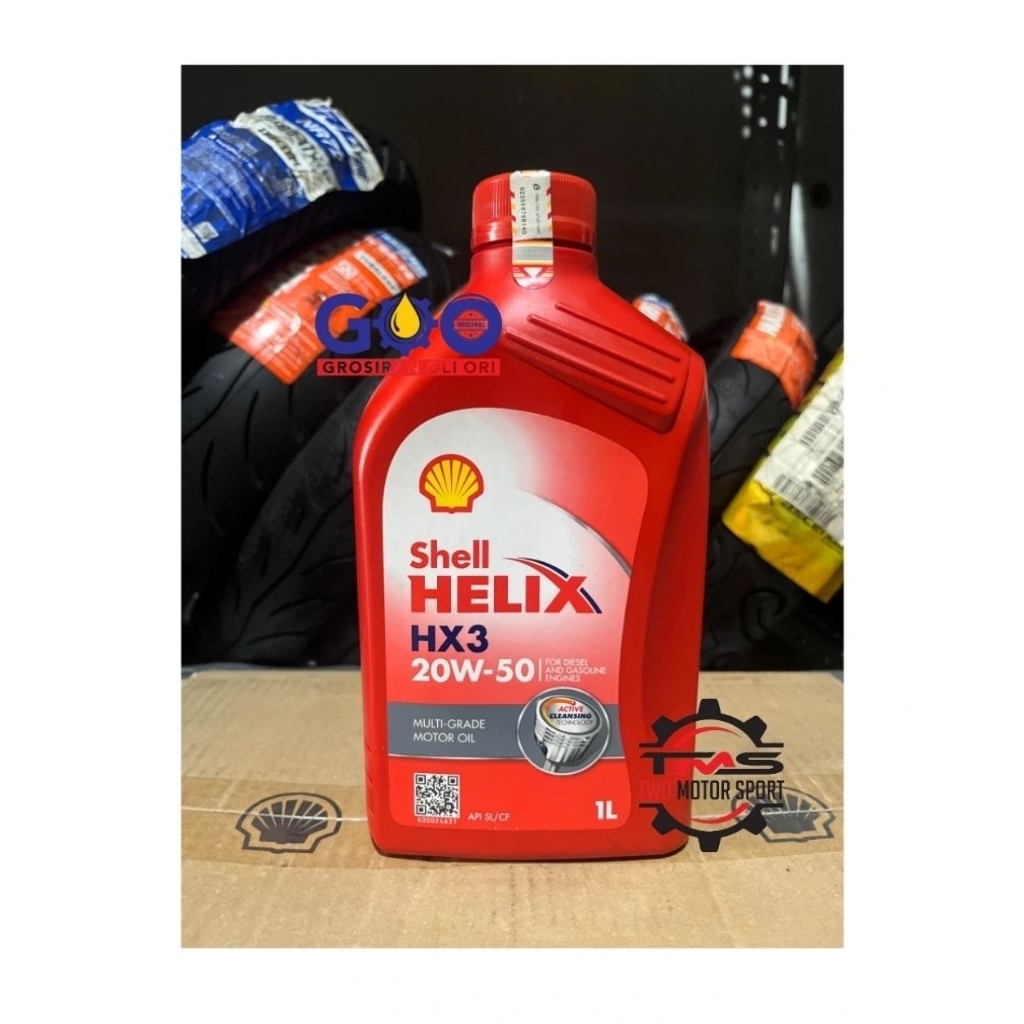 Jual Shell Helix HX3 20W-50 Multi-Grade Motor Oil Pelumas Mesin Bensin ...