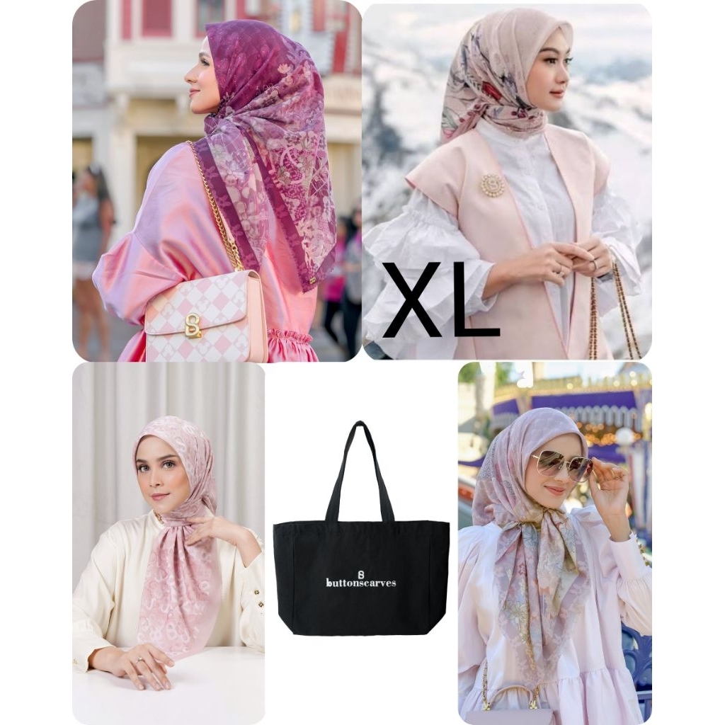 Jual BUTTONSCARVES NEW FULLSET The Dream Park TDP Bow Samla Olive ...
