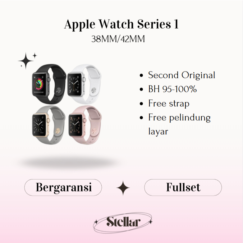 Jual Apple iWatch Seri 1 S1 38/42MM Stainless Steel Second Original 100 ...