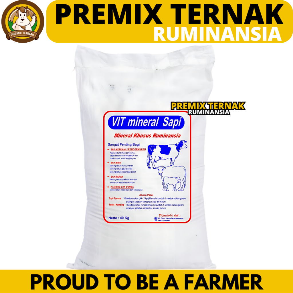 Jual VIT MINERAL SAPI 40 KG 1 SAK - Suplemen Kalsium Ternak untuk ...