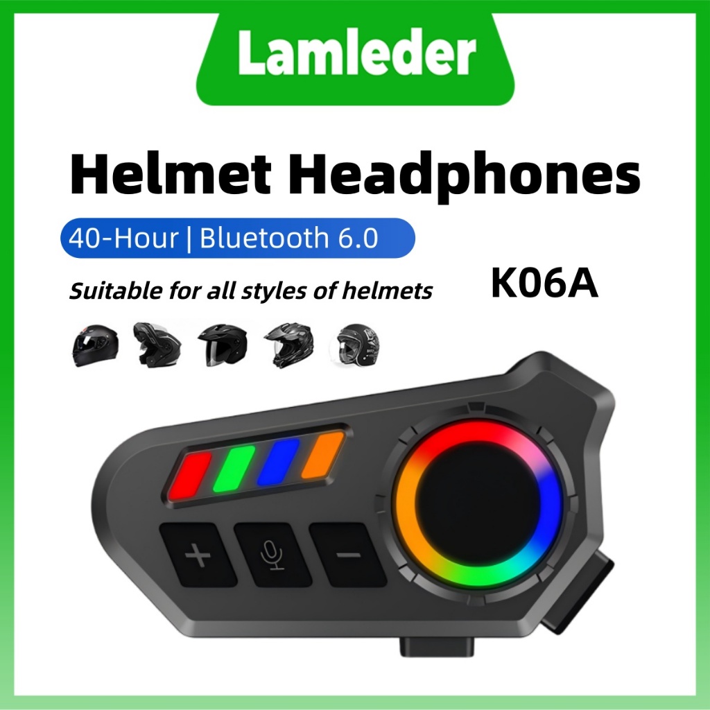 Jual Lamleder Helm Sepeda Motor Headset Bluetooth 6.0 IPX65 Tahan Air ...