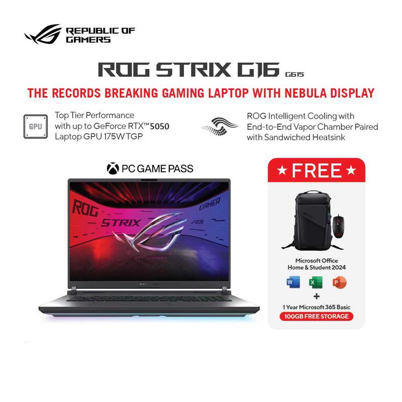 Jual Asus ROG Strix G16 G615JHR-I7N55C6G-HM Intel Core i7-14650HX/16GB ...