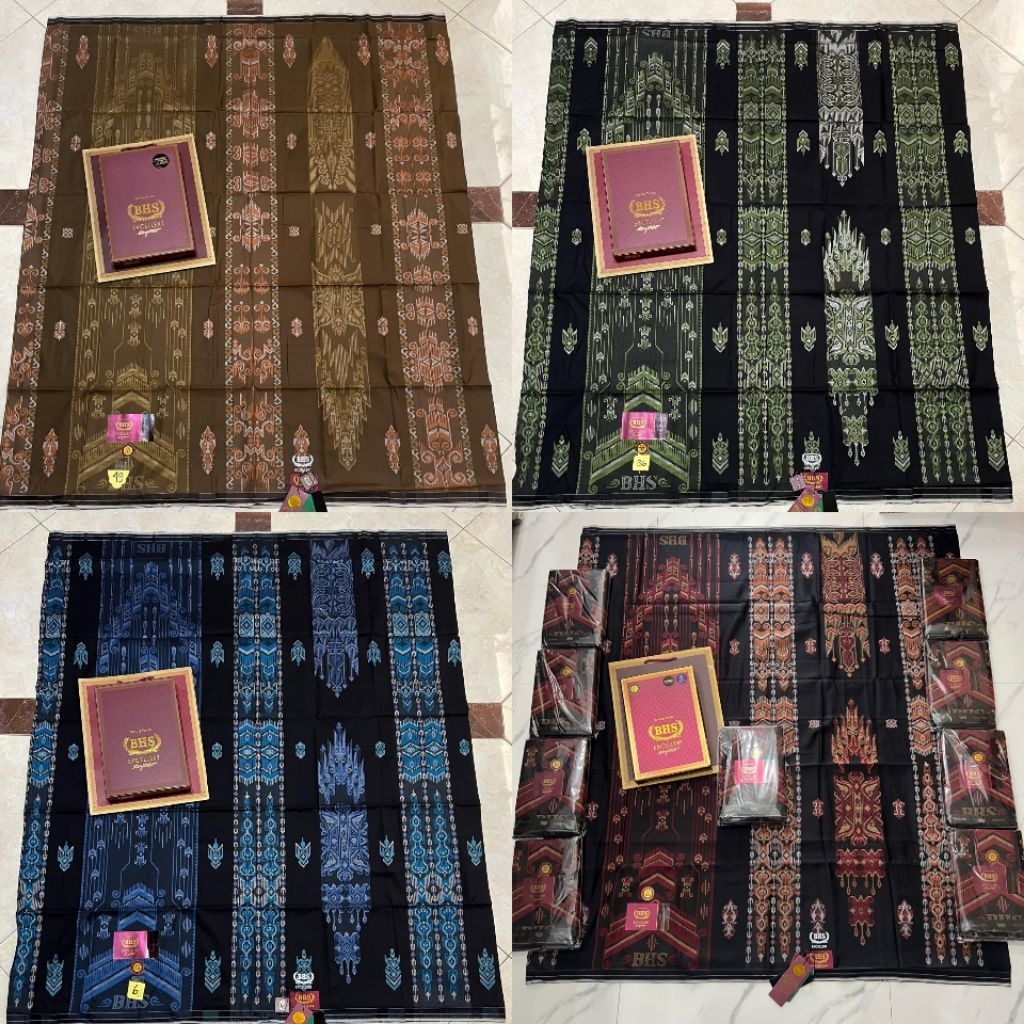 Jual Sarung BHS Original Songket Full Mesres excellent - hitam, putih ...