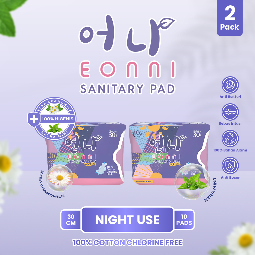 Jual Eonni Pembalut Kapas Organik - Free Klorin | 2 Night Use | Extra ...