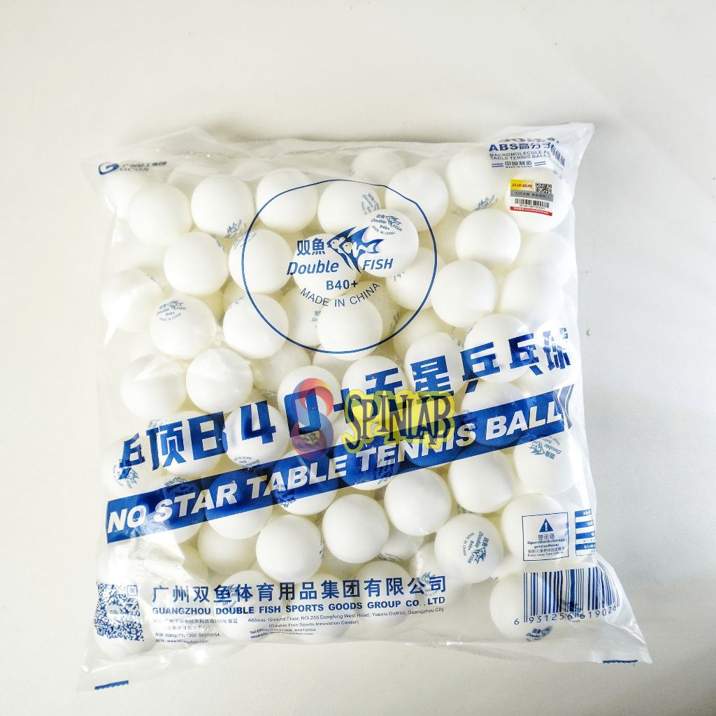 Jual 50pcs DOUBLE FISH B40+ 0 star | Bola banyak Pingpong Tenis Meja ...