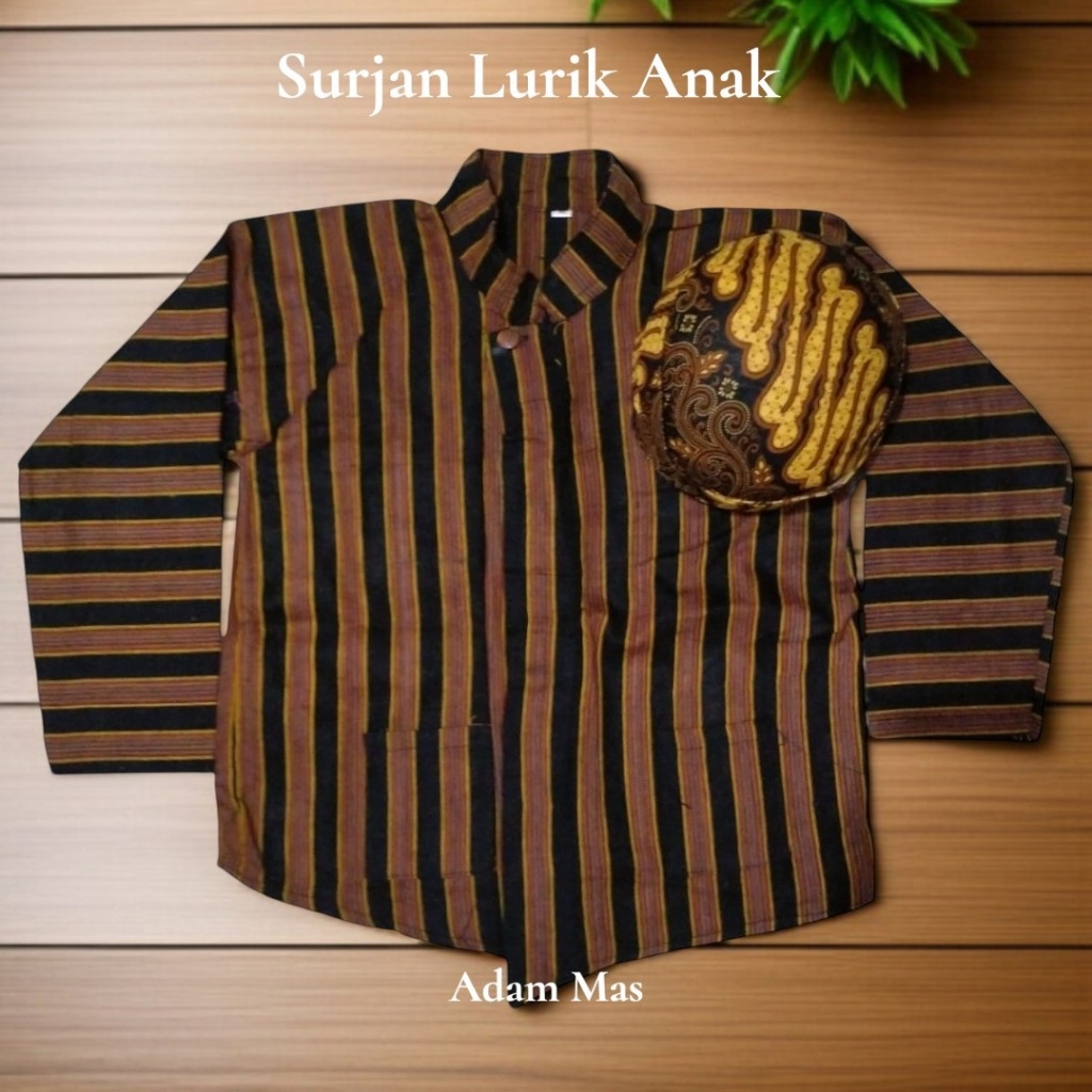 Jual Baju Surjan Lurik Anak Bahan Tenun Surjan Anak Laki Laki Usia 2-10 ...
