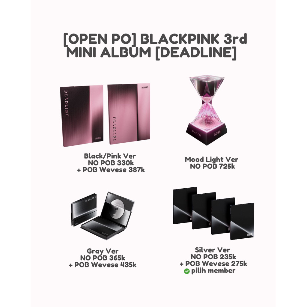 Jual [OPEN PO] BLACKPINK 3rd Album DEADLINE | Shopee Indonesia