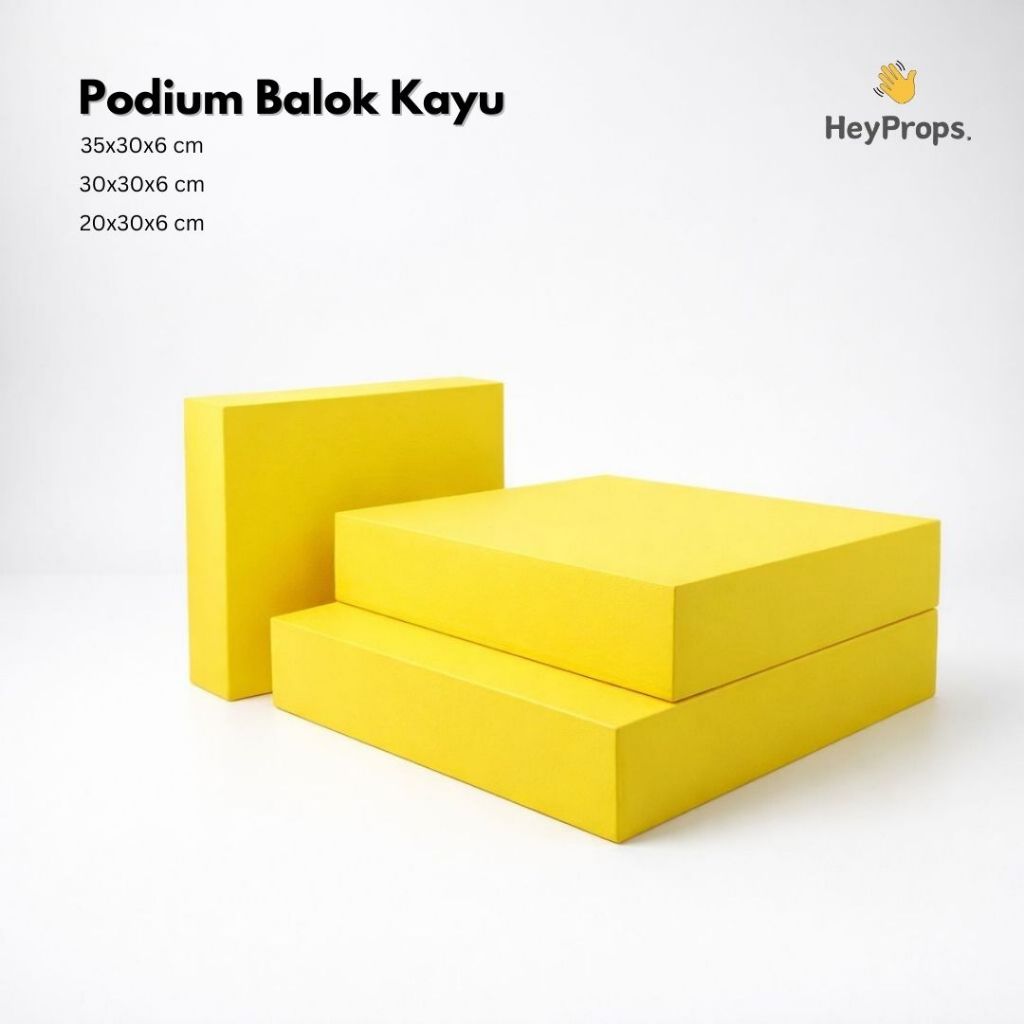 Jual HEYPROPS Podium Balok Kayu Kuning 20x30 / 30x30 / 35x30 cm Tebal ...