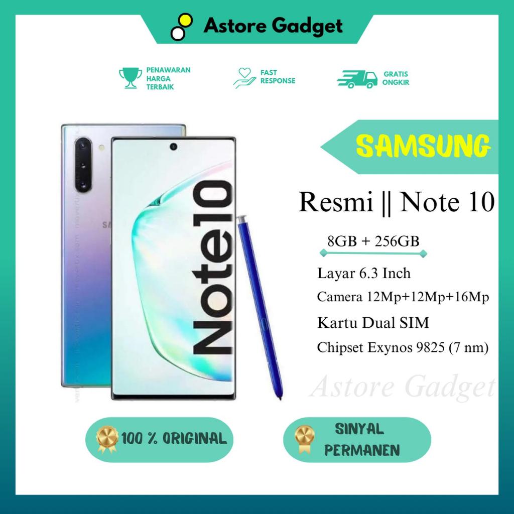 Jual Samsung Note 10 256GB - RAM 8GB - SECOND RESMI SEIN - BEKAS ...