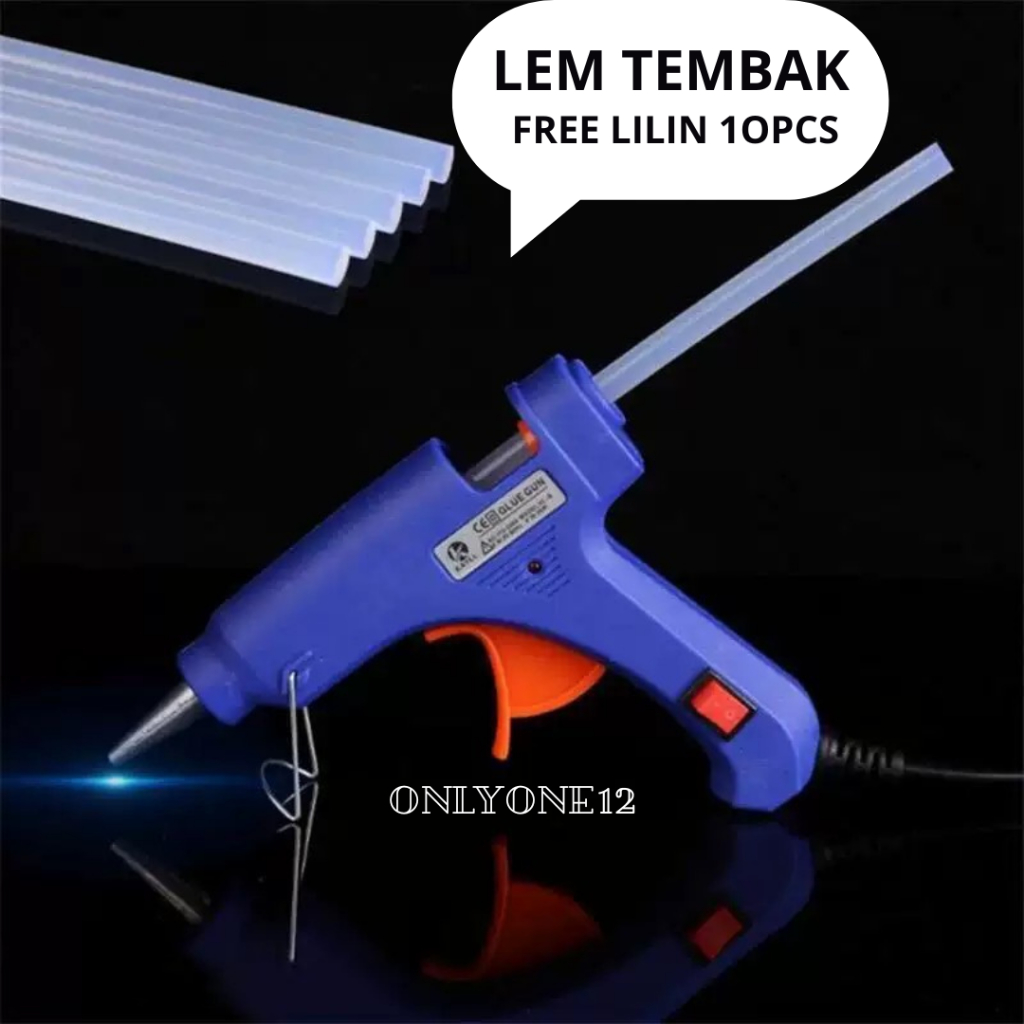 Jual ONLYONE12 LEM TEMBAK PEREKAT 1 SET FREE LILIN 10PCS / Lem Tembak ...