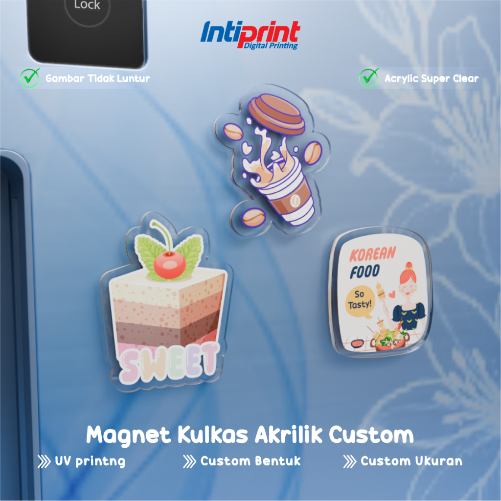 Jual Magnet Kulkas Akrilik Custom / Fridge Acrylic UV Printing ...