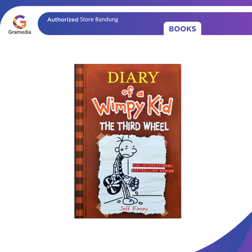 Jual Gramedia Bandung - Diary of a Wimpy Kid : The Third Wheel | Shopee ...