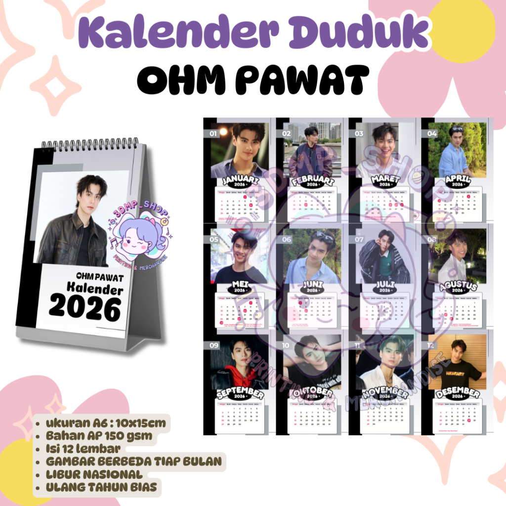 Jual kalender duduk 2026 thailand bright win bible chaikamon garto ...