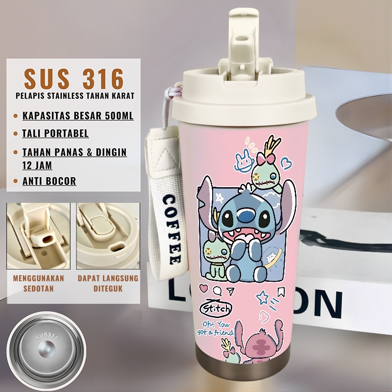 Jual Tumbler Stitch Angel Edition 500ml Stainless Steel 316 Tumbler ...