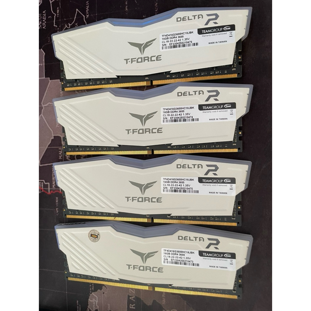 Jual SECOND ! RAM 64GB T-FORCE DDR4 4x16GB 3600mhz | Shopee Indonesia