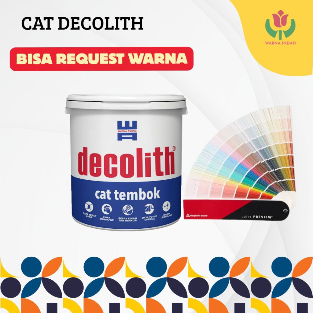 Jual CAT TEMBOK INTERIOR DECOLITH 25 KG | Shopee Indonesia