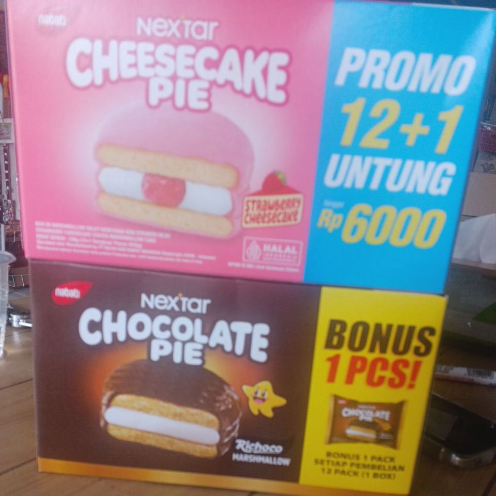Jual 1 box chocopie dan cheesecake pie nabati isi 13 | Shopee Indonesia