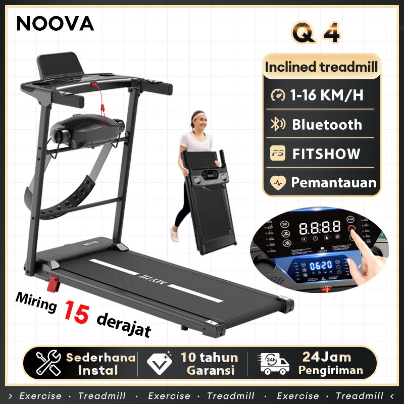 Jual MY HI Treadmill Portable Q4 Dasbor digital low watt Treadmill ...