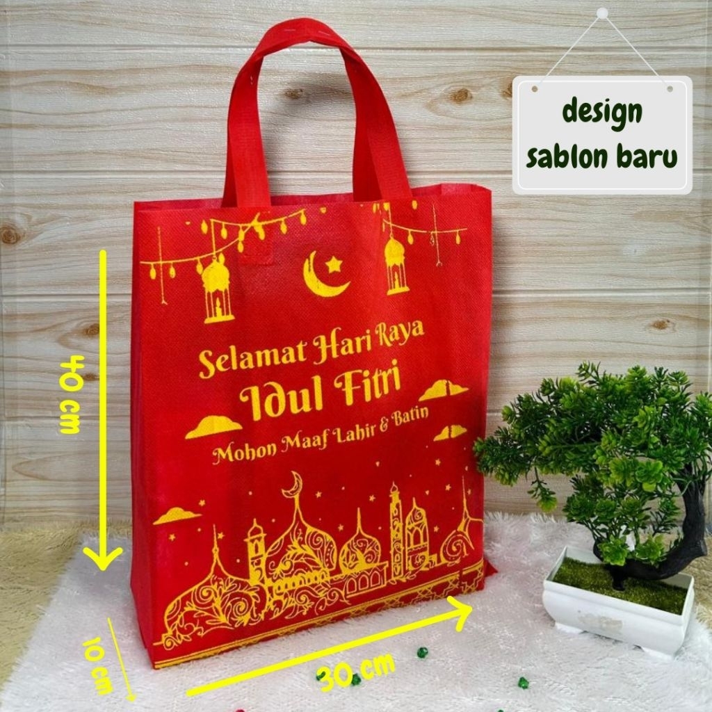 Jual Tas idul fitri// 30*40*10cm// tas parsel lebaran// 1lusin isi ...