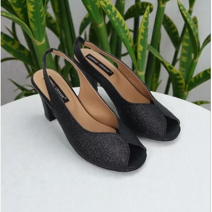 Jual PRIMA CLASSE Emma 2001 - Sandal Heels Wanita Hak 8cm Black Pesta ...