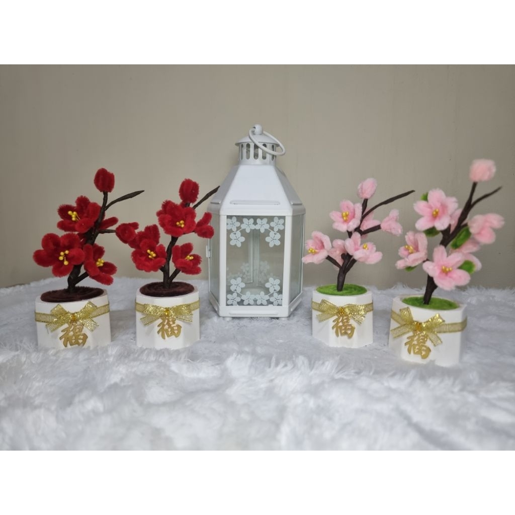Jual pohon bonsai sakura artificial, bunga mei hua meihua, pohon mei ...