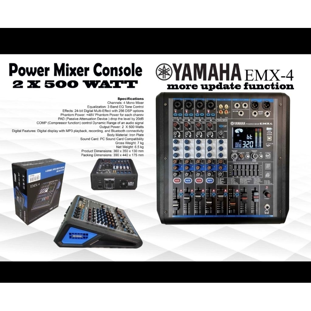 Jual POWER MIXER EMX4 EMX 4 4CH 2X500 WATT | Shopee Indonesia