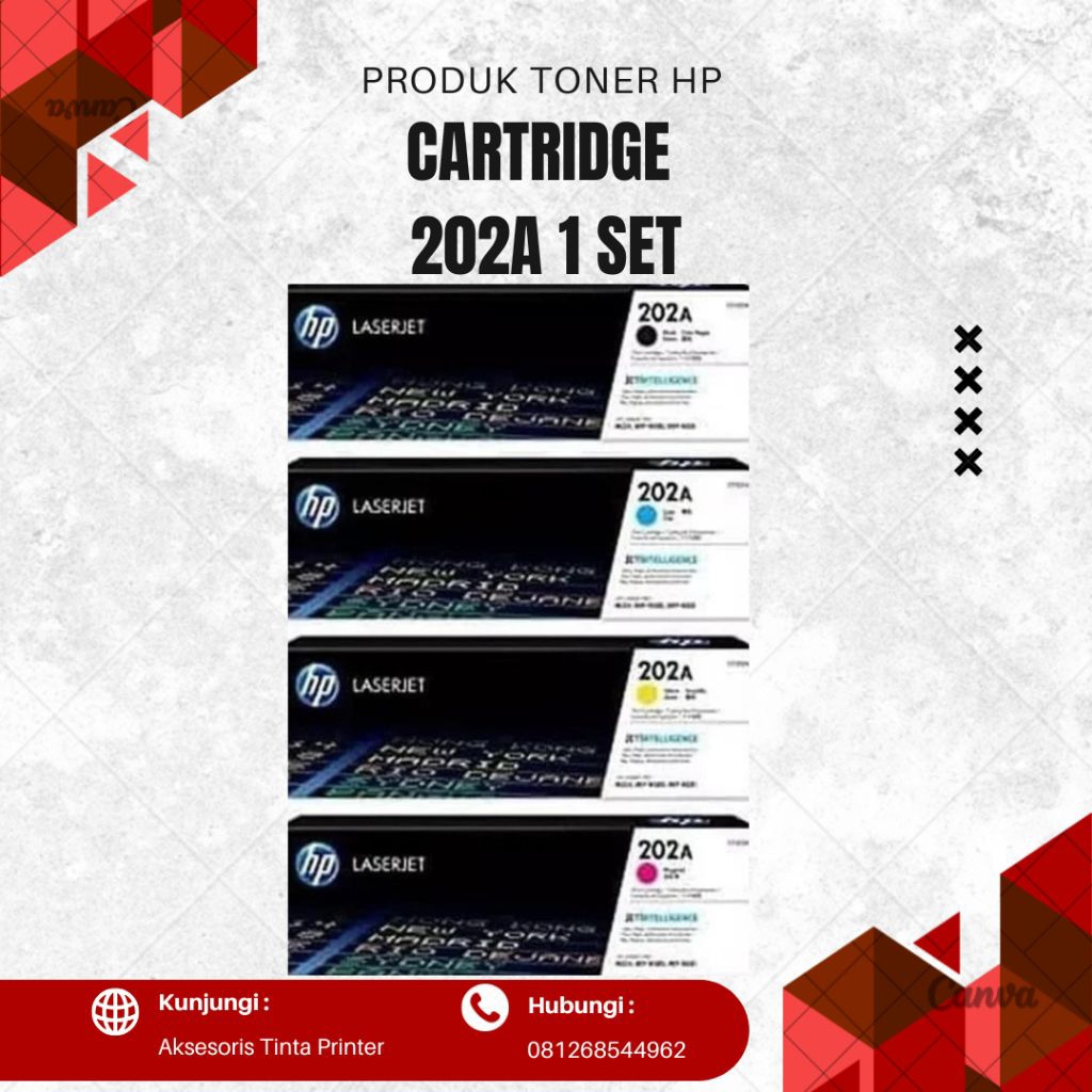 Jual Toner Hp Laserjet 202A (Cf500A-Cf503a) Original | Shopee Indonesia