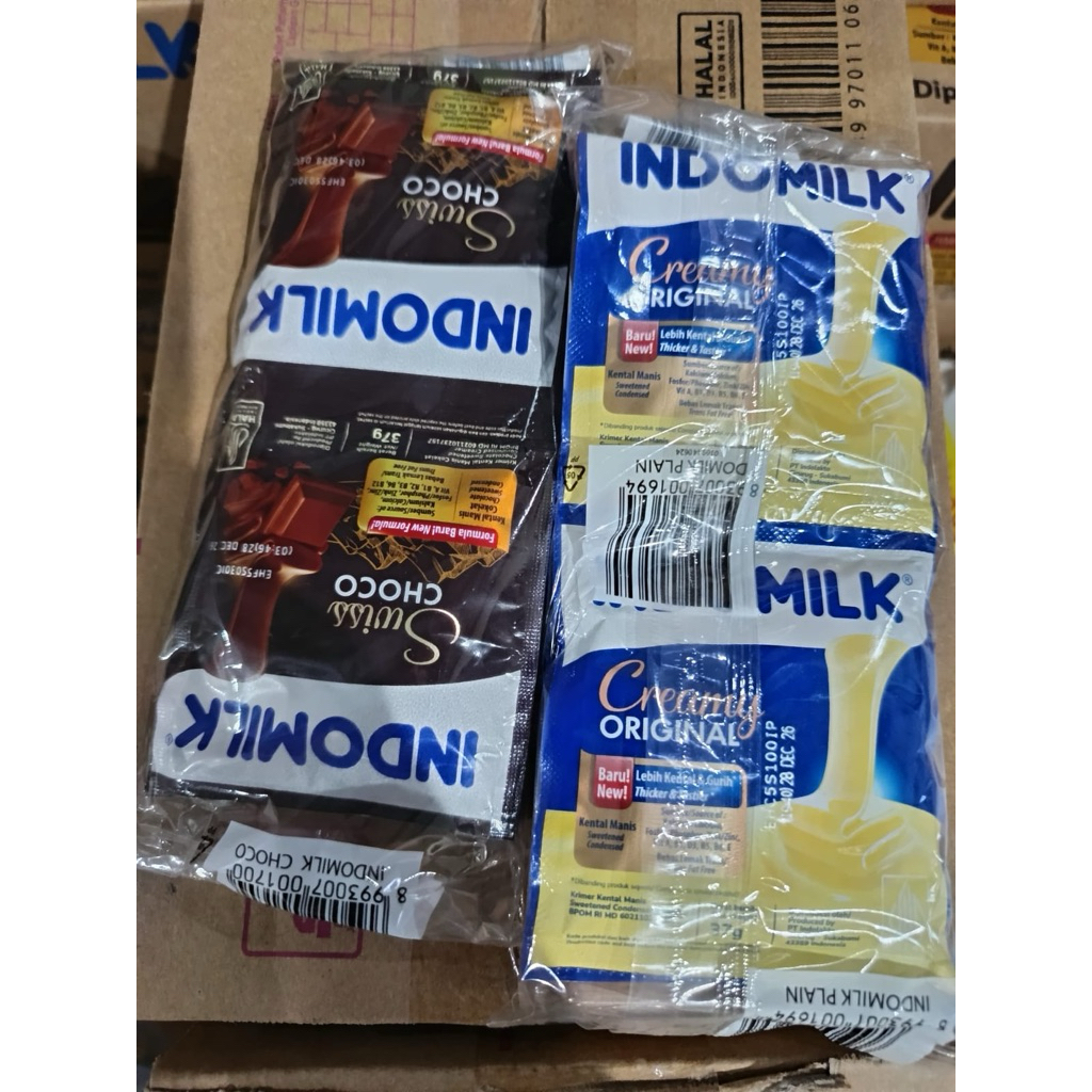 Jual Indomilk Sachet Susu Kental Manis Indomilk 37g 1 pack (6pc ...