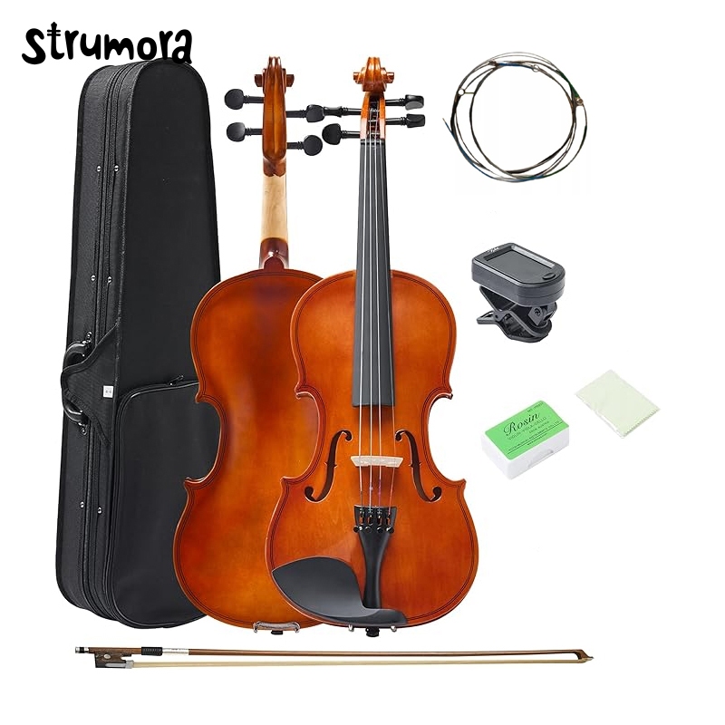 Jual STRUMORA Set Biola Ukuran Penuh 4/4 Biola, Kit Bundel Biola ...