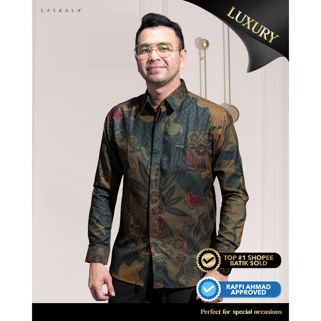 Jual Laskala Batik Premium Barsha Kemeja Batik Pria Slimfit Lengan ...