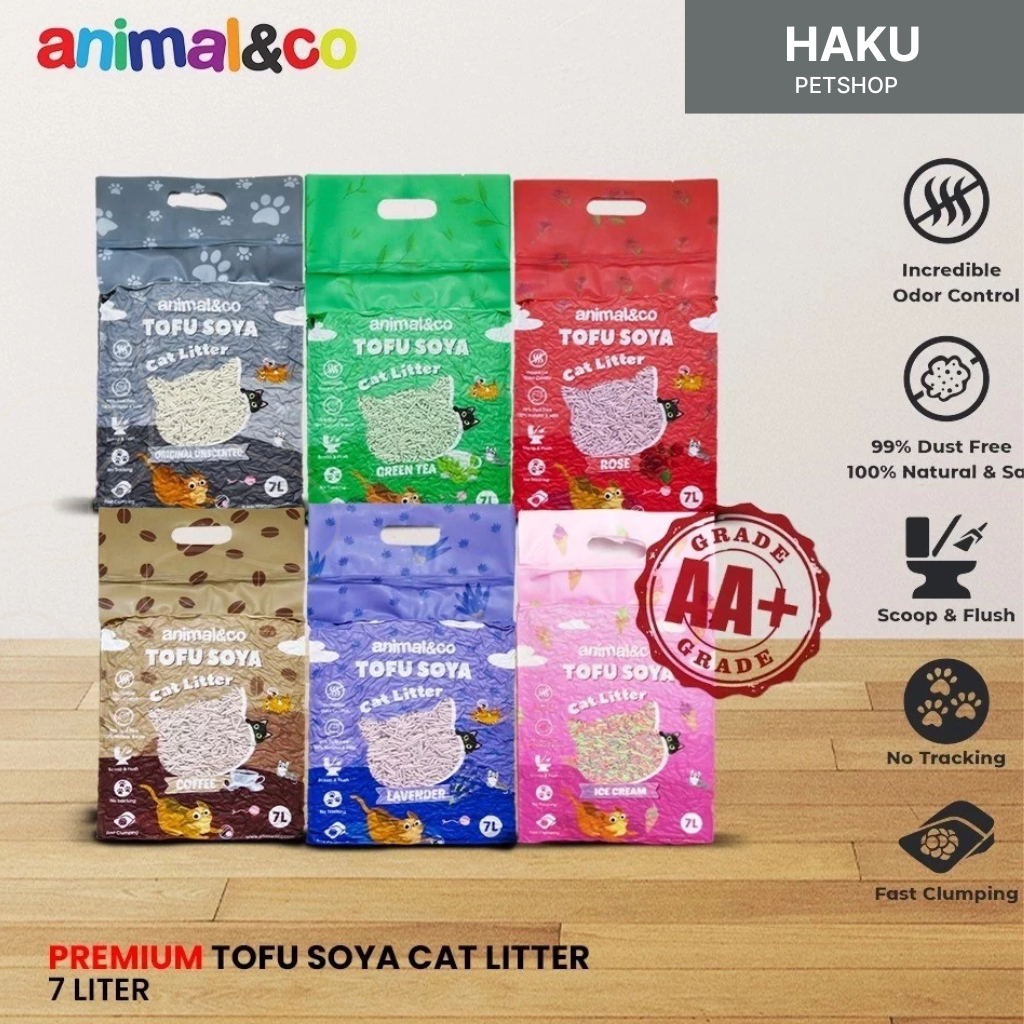 Jual Animal & Co Tofu Soya 7L - Flushable Natural Cat Litter | Pasir ...