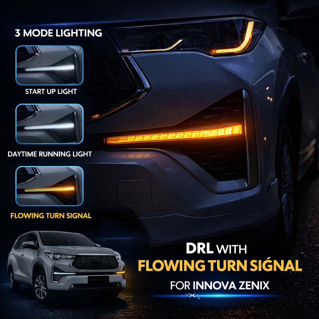 Jual LAMPU DRL ZENIX + SEIN RUNNING LED DRL INNOVA ZENIX + COVER SEIN ...