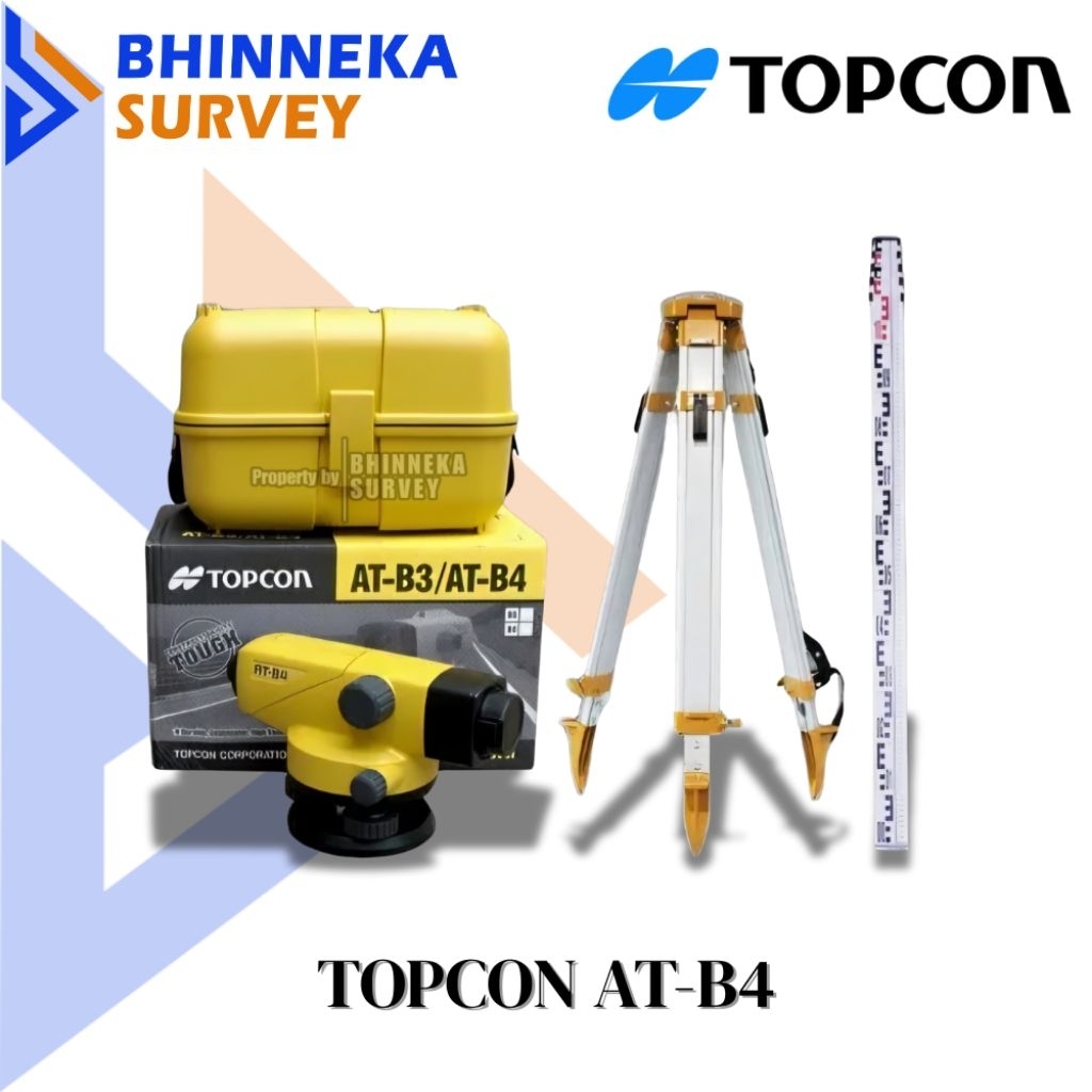 Jual Waterpass Topcon AT-B4 Murah / Auto Level Topcon Atb4 / Automatic ...