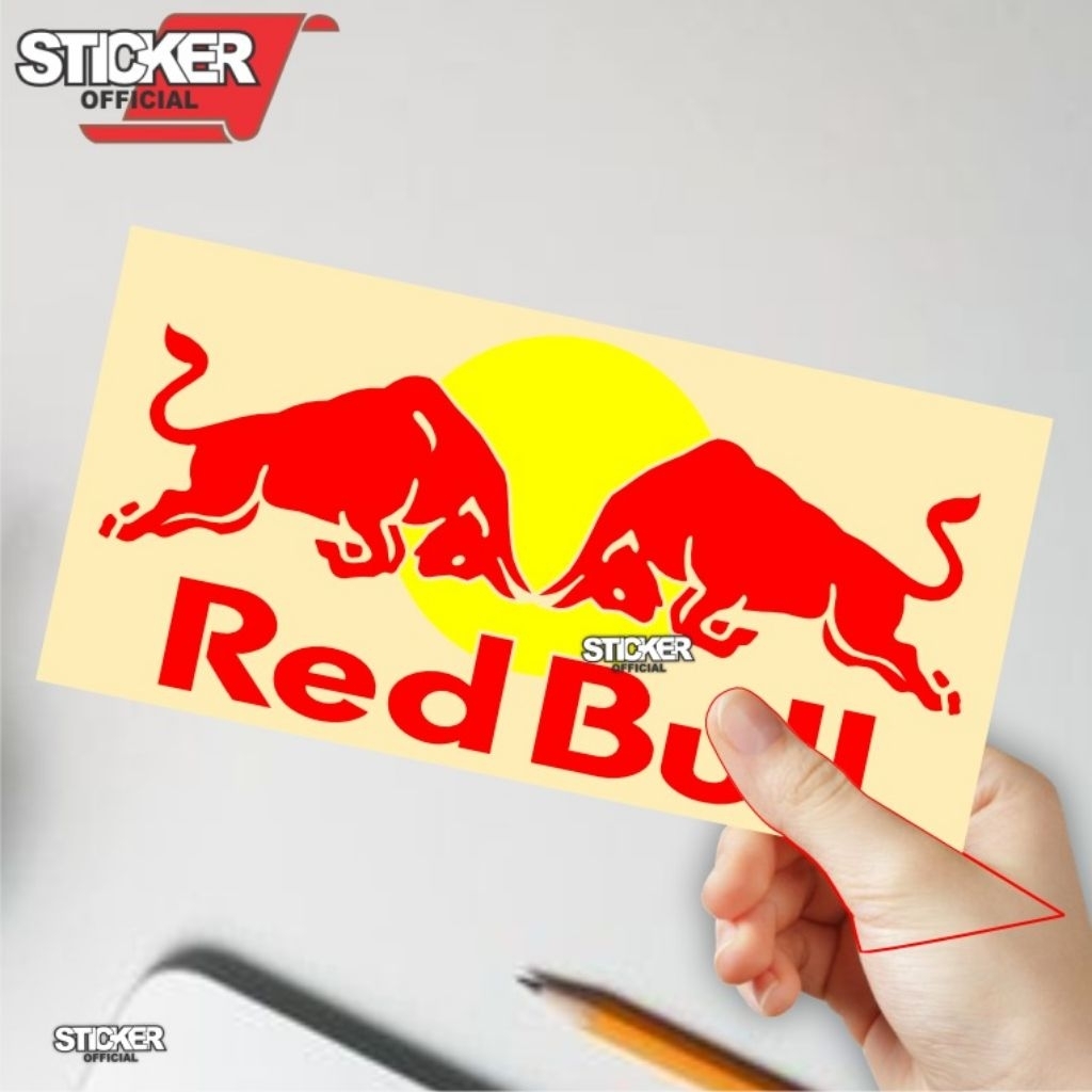 Jual cutying stiker red bull, stiker reflektive buat motor dan mobil ...