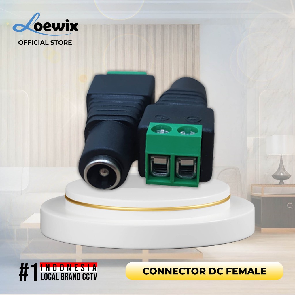 Jual [Grosir] LOEWIX Connector DC Male & Female Jack CCTV 12V Power ...