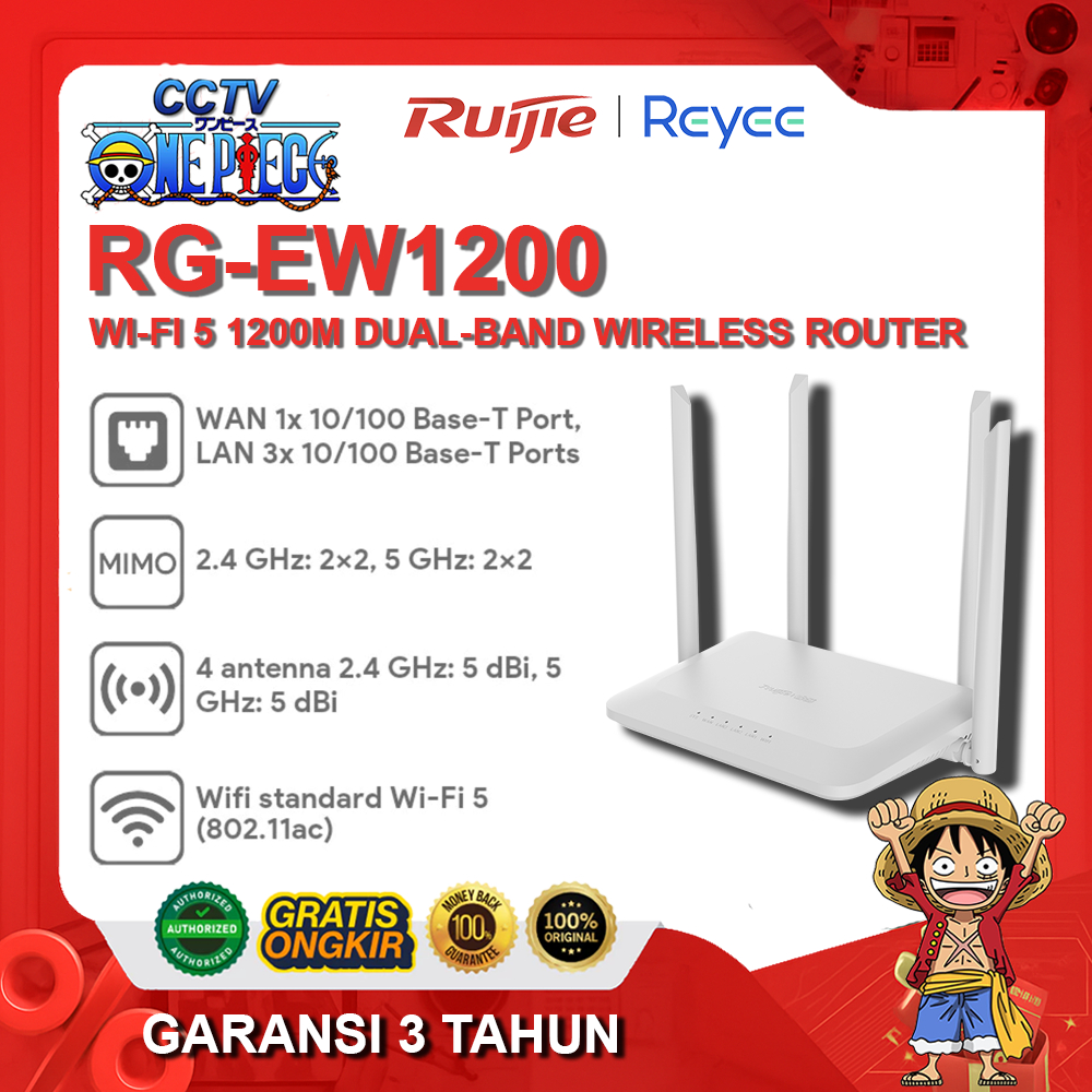 Jual Ruijie Reyee RG-EW1200 Dual Band 1200Mbps Router | Shopee Indonesia