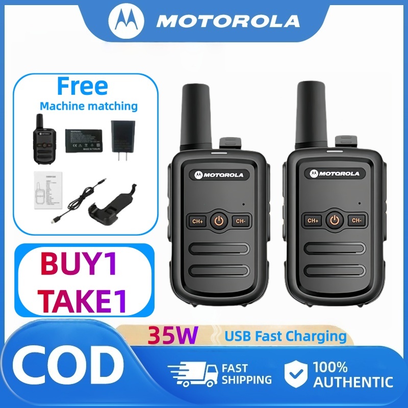 Jual [Buy 1 Take 1] Handy Talky Motorola C51 mini Walkie Talkie ...
