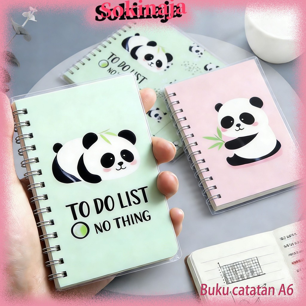 Jual Notebook Panda A6 | Mudah Dibawa/Desain Mini - Buku Harian Ideal ...