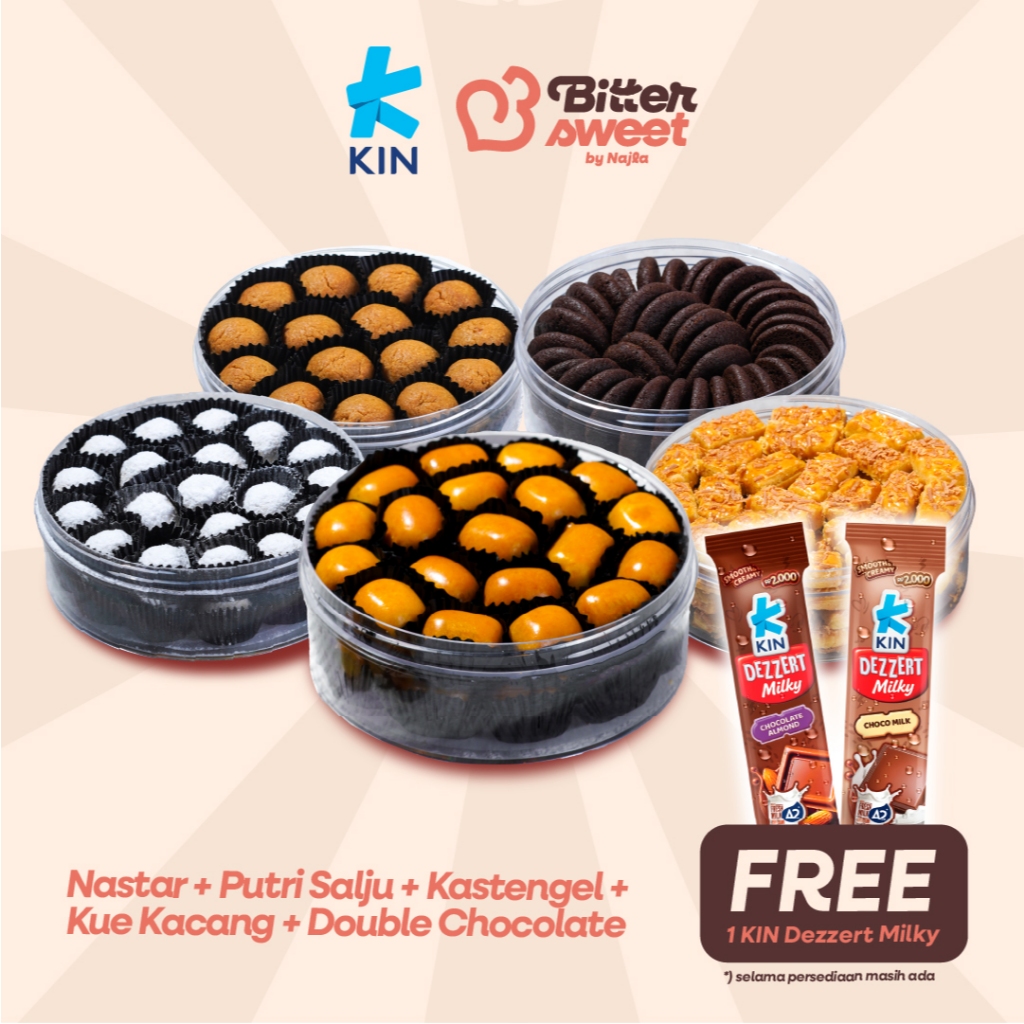 Jual [ KIN X Bittersweet ] 5 Cookies Ramadhan ( Nastar + Putri Salju ...