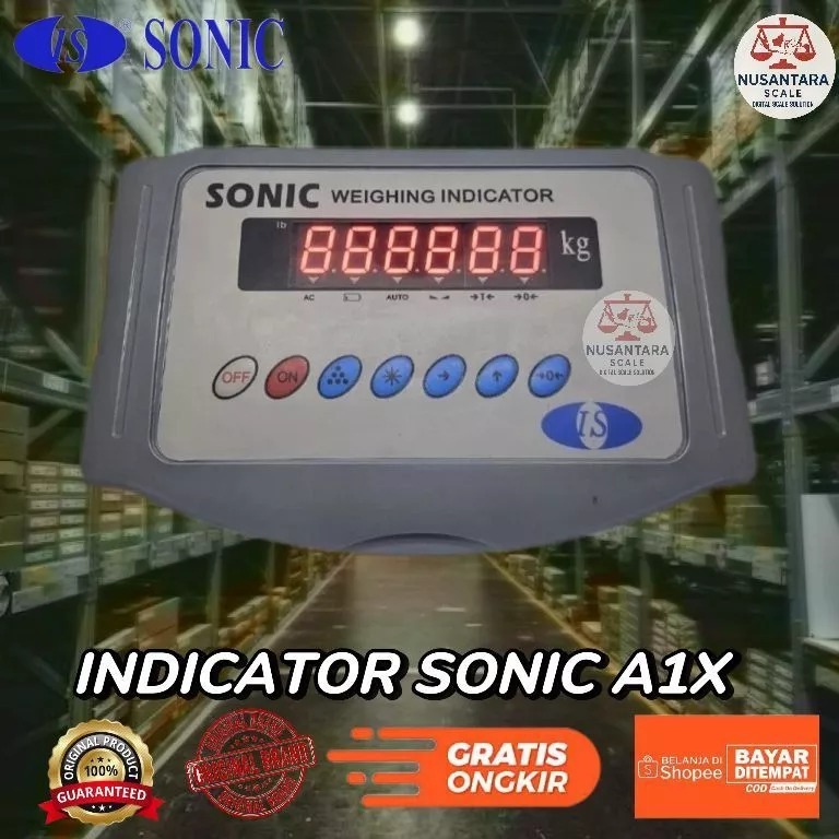 Jual Indicator Timbangan Merk SONIC - A1X / Indicator Timbangan SONIC ...