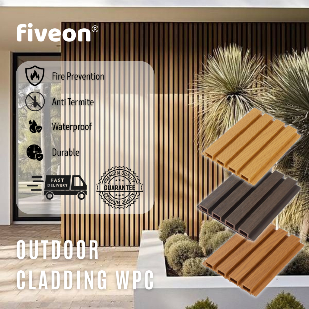 Jual fiveon [PREMIUM] Wall Cladding WPC Wood Panel Outdoor | Kisi Kisi ...