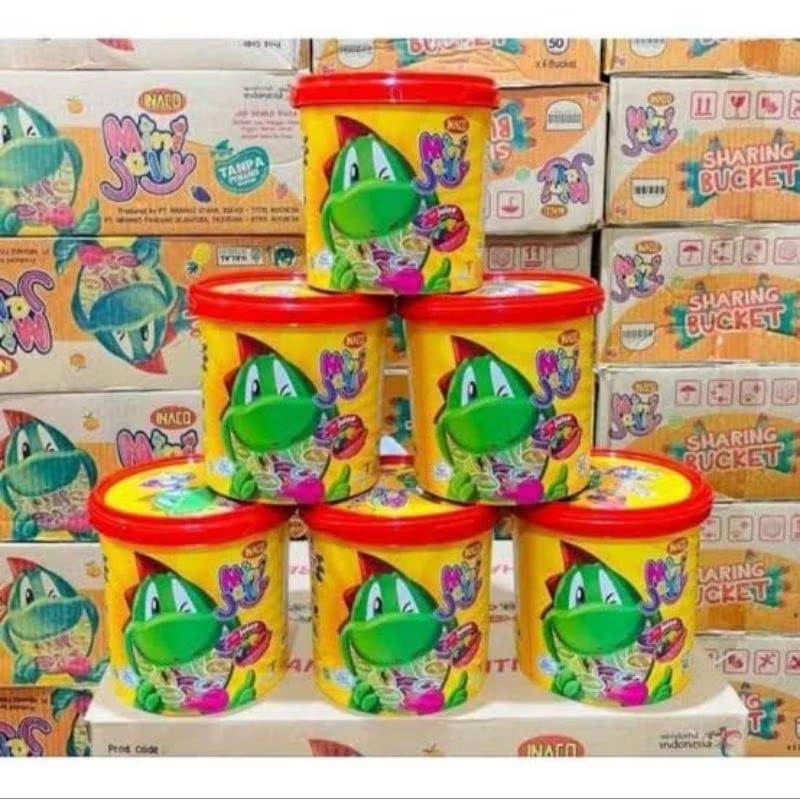 Jual inaco jelly ember isi 50 pcs/ inaco jelly mix rasa kemasan ember ...