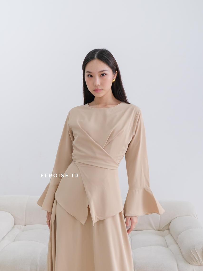 Jual Alya Adjustable Long Dress / Dress Maxi Elegant Cotton Silk Casual ...