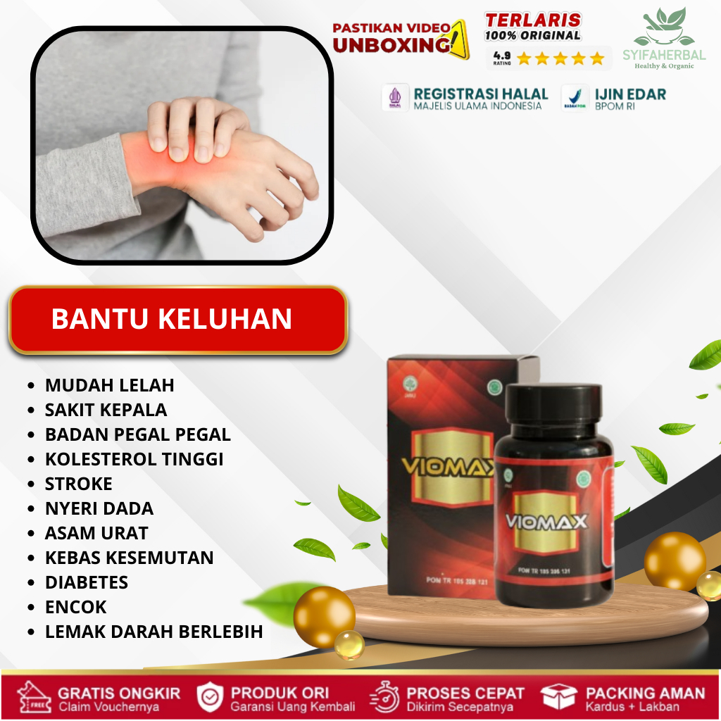 Jual Viomax Suplemen Untuk Mengatasi Asam Urat, Pegal Pegal, Encok ...